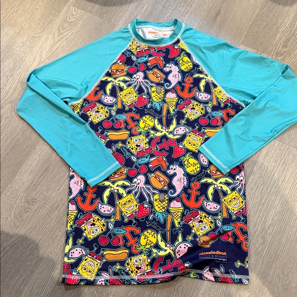 Nickelodeon | Swim | Nickelodeon Vibrant Spongebob Rash Guard | Poshmark